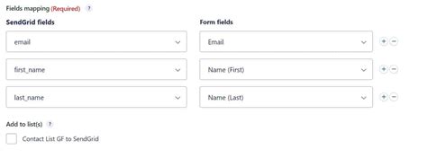 gravity forms to sendgrid integration wp connect