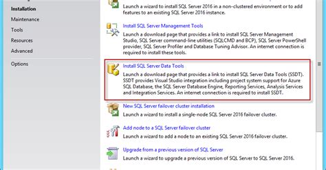 BI Future Blog Installation Of SQL Server Data Tools