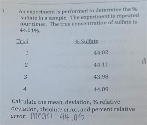 Will You Find Deviation Relative Deviation Chegg
