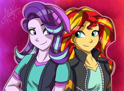 Starlight Glimmer And Sunset Shimmer Eg By Jack Pie On Deviantart