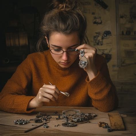 Free Woman Assembling Clock Image Woman Assembling Clock Download