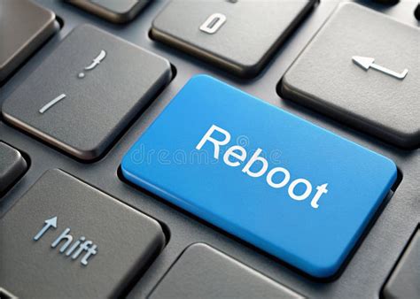 Keyboard Reboot Button Representing The Concept Of Restarting