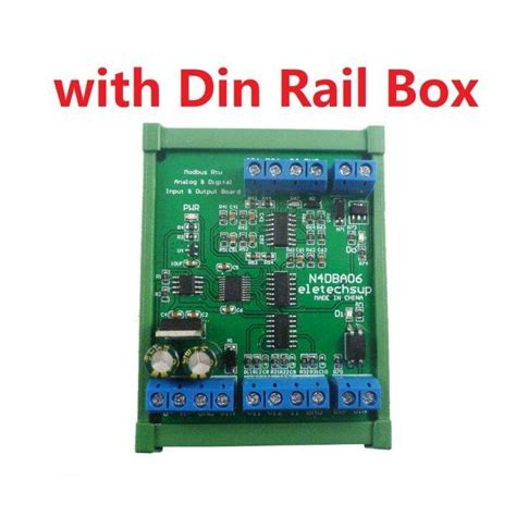 Din Rail DC V CH Analog Digital Input Output Devices V V MA DAC ADC RS Modbus