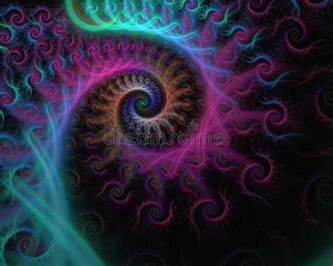 Digital Fractal Art 3d Rendering Stock Illustration Illustration Of