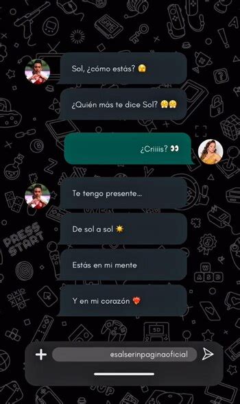 Salserín Trolea A Christian Cueva Y Recrea Sus Chats Amorosos Con