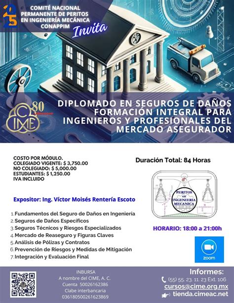 Diplomado En Seguros De DaÑos FormaciÓn Integral Para Ingenieros Y