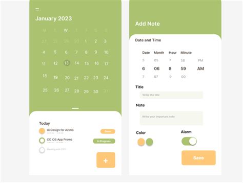 Calendar Ui Figma