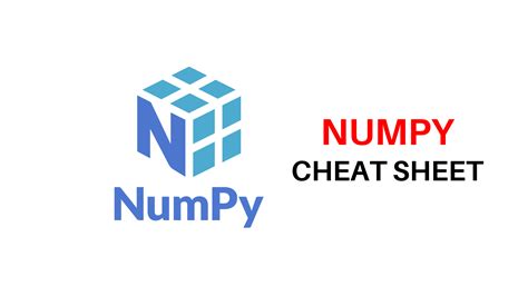 python s numpy cheatsheet buggy programmer