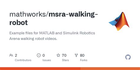 GitHub Mathworks Msra Walking Robot Example Files For MATLAB And Simulink Robotics Arena