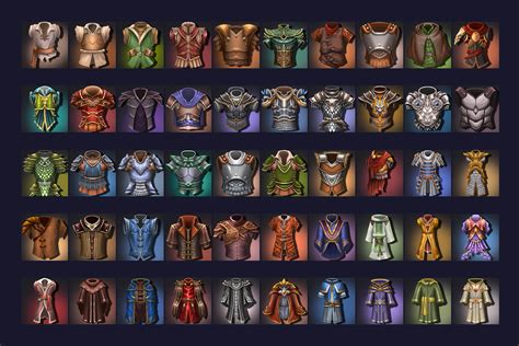 Rpg Armor Icons By Free Game Assets Gui Sprite Tilesets