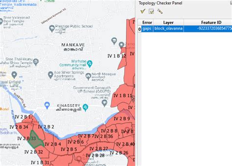 Qgis Topology Checker Shows Gap Which Is Not Marked In Red And Not Identifiable Geographic