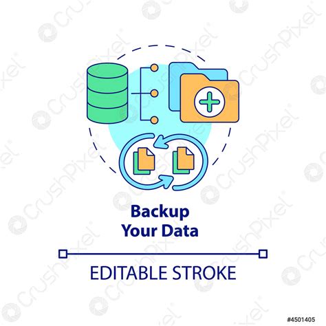 Data Backup Concept Icon Stock Vector 4501405 Crushpixel
