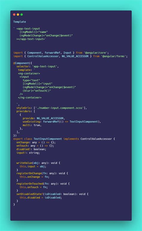 Ajiharan Haran On Linkedin Angular Typescript Form Interface Custominput Javascript