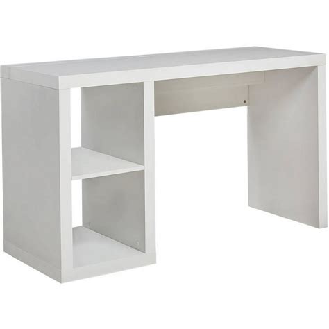 Mainstays 6 Cube Storage Computer Desk White At James Winkel Blog