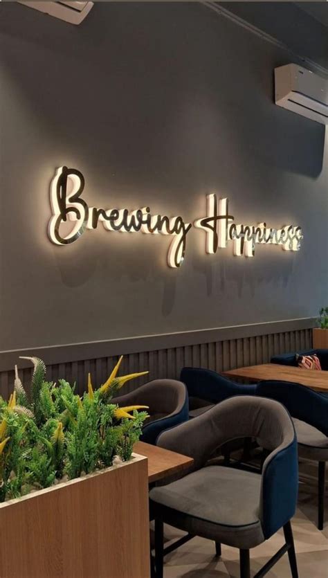 Custom 3d Led Backlit Business Logo Sign Professional Office