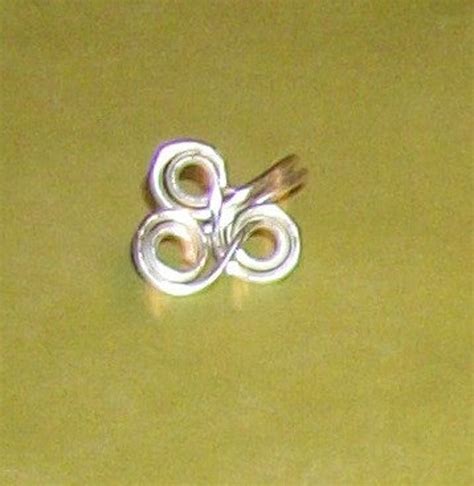 Tiny Wire Wrappedtriskelet Jewelry Bail Etsy