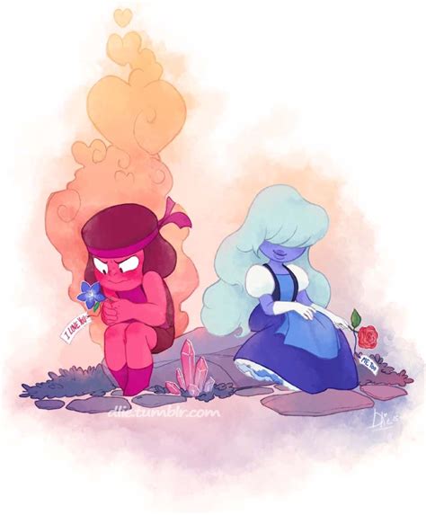 Ruby Steven Universe Fanart Ruby And Sapphire Tattoo Ruby Sapphire