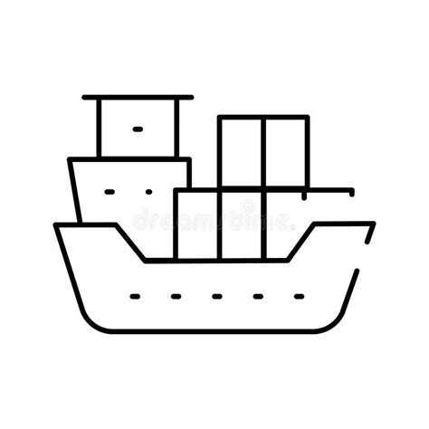 Outline Shipping Container Stock Illustrations 28 206 Outline