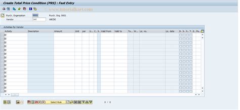 ML39 SAP Tcode Create Vendor Conditions