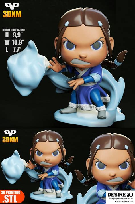 Desire Fx 3d Models Katara Chibi 3d Print Model Stl