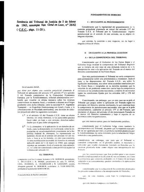 3 Stj Van Gend En Loos 26 02 1963 Pdf