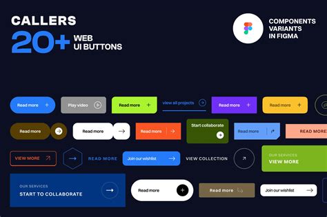 Figma Web Ui Buttons Kit Figma