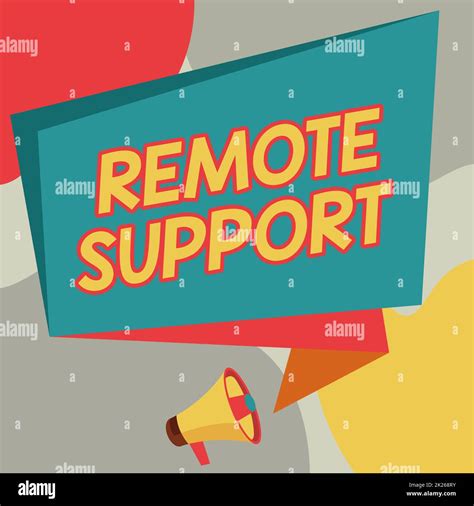 text caption presenting remote support business showcase type of