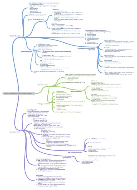 Bladder Bowel And Sexual Function With Sci Coggle Diagram