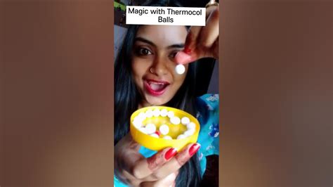 Magic 🪄 With Thermocol Balls 😱 Magic Youtubeshort Thermocol Viral Shorts Youtube