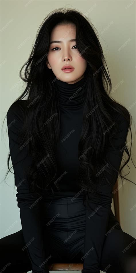 Portrait Of A Young Woman 21 Year Old Japanese Korean Asian Girl Model