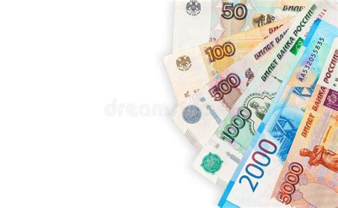 Banknotes Of The Russian Federation Russian Money Stock Image Image