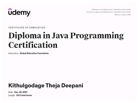 Theja Kithulgoda On Linkedin Udemy Java Programming