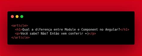 Qual a diferença entre Module e Component no Angular Curtinhas Angular Fábio Miranda