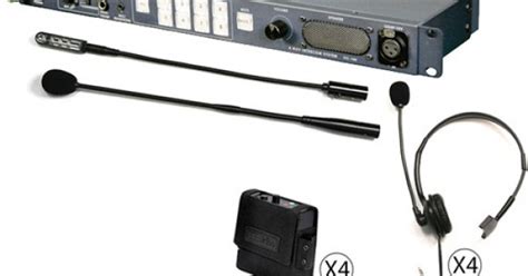 Datavideo ITC 100 8 User Wired Intercom System With 4 Beltbacks 4 Headsets