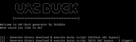 [release] uac duck payload generator fast dande uac bypass classic usb rubber ducky hak5 forums