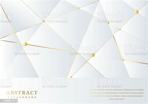 고급 삼각형 패턴과 골드 조명 라인 추상 흰색 럭셔리 프리미엄 배경 0명에 대한 스톡 벡터 아트 및 기타 이미지 0명 3