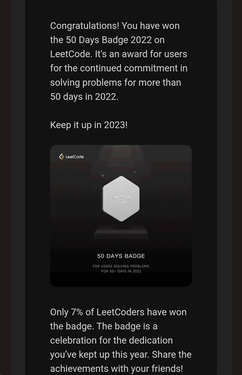 woke up to a source of motivation today in the form of an email i left doing leetcode a few