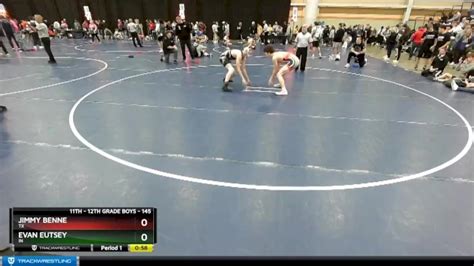 145 Lbs Cons Round 3 Jimmy Benne Tx Vs Evan Eutsey In