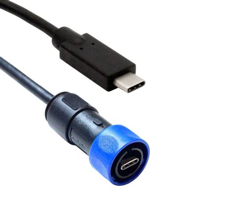 Fully Overmoulded Usb Cable Pxp C C Series Usb Standard C Plug To Sealed C Type Plug M Cable