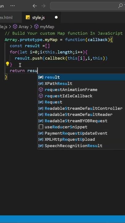 Create Your Own Javascript Map Function Shorts Javascript Coding