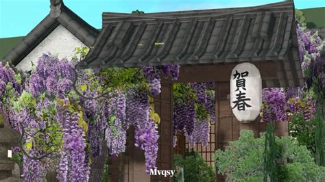 Bloxburg Japanese Wisteria Speedbuild W Celestirahrblx Japanese