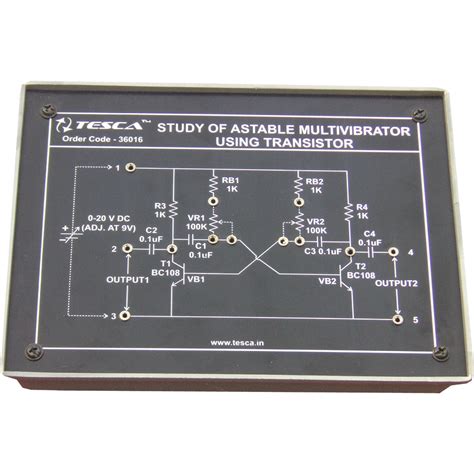 Astable Multivibrator Trainer Module Transistor Study