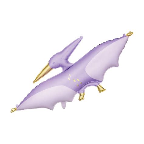 Purple Pterodactyl Foil Balloon 45in The Party Darling