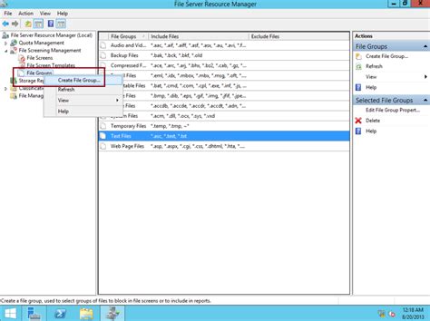 Step By Step Manage File Server Using Fsrm File Screening In Windows
