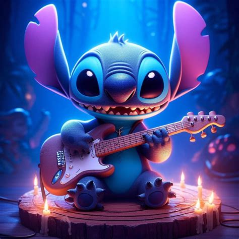 Stitch Playing The Electric Guitar By Alteregobro On Deviantart