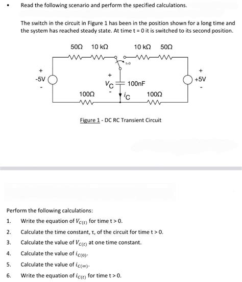 Solved Electrical Engineering Circuit Theory Dc Rc