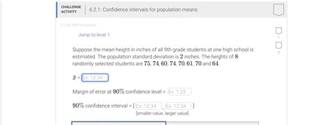 [solved] Challenge Activity 6 2 1 Confidence Intervals For Population Course Hero