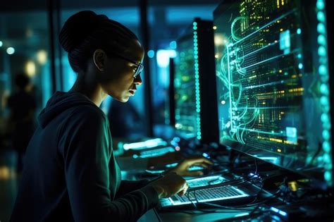 Premium Ai Image The Art Of The Backup A Closeup Of A Data Center