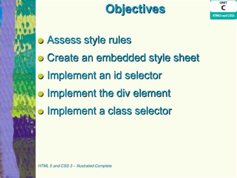 Ppt Html5 And Css3 Illustrated Unit C Getting Started With Css