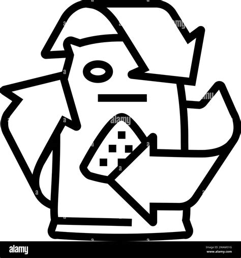 Recycled Materials Green Building Line Icon Vector Illustration Stock Vector Image And Art Alamy